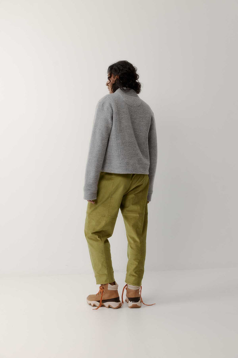 New Lands Betty Bomber Jacket - Ash Grey 2025 – New Lands Studio
